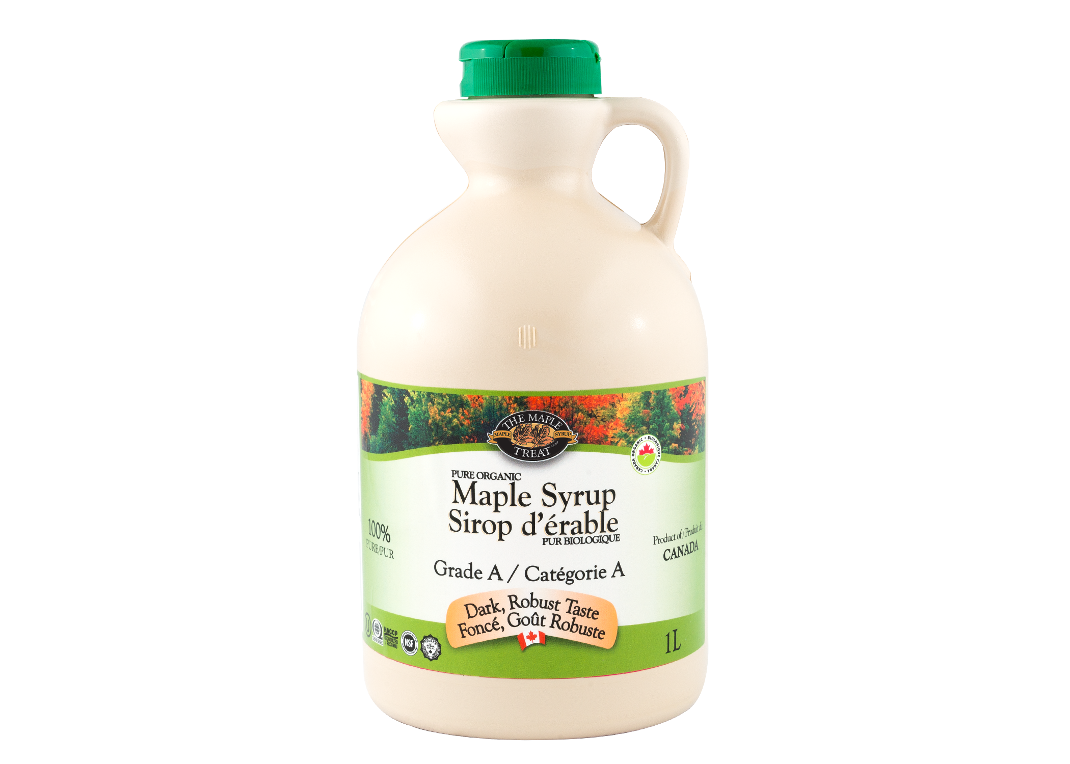 100% Pure Maple Syrup, Organic, Dark, Robust Taste, Plastic Jug ...