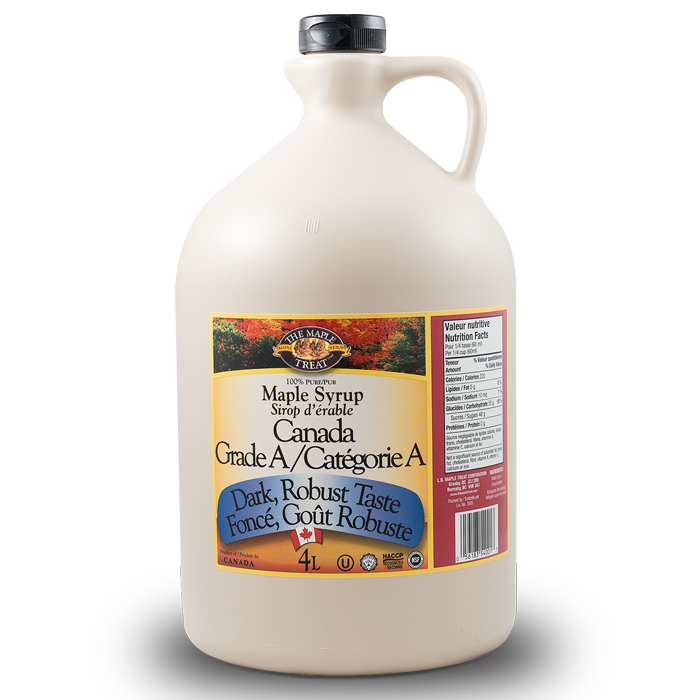 100% Pure Maple Syrup, Dark, Robust Taste, Plastic Jug, Classic ...