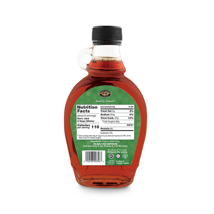 100% Pure Organic Maple Syrup, Grade A, Amber Color, Rich Taste ...