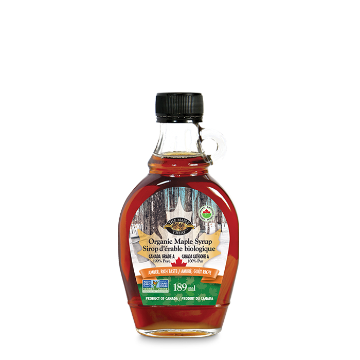 100% Pure Organic Maple Syrup Grade A, Amber Colour, Rich Taste ...